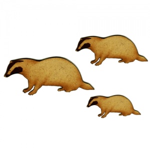 Badger Wood Shape style 1 for altered art and craft projects